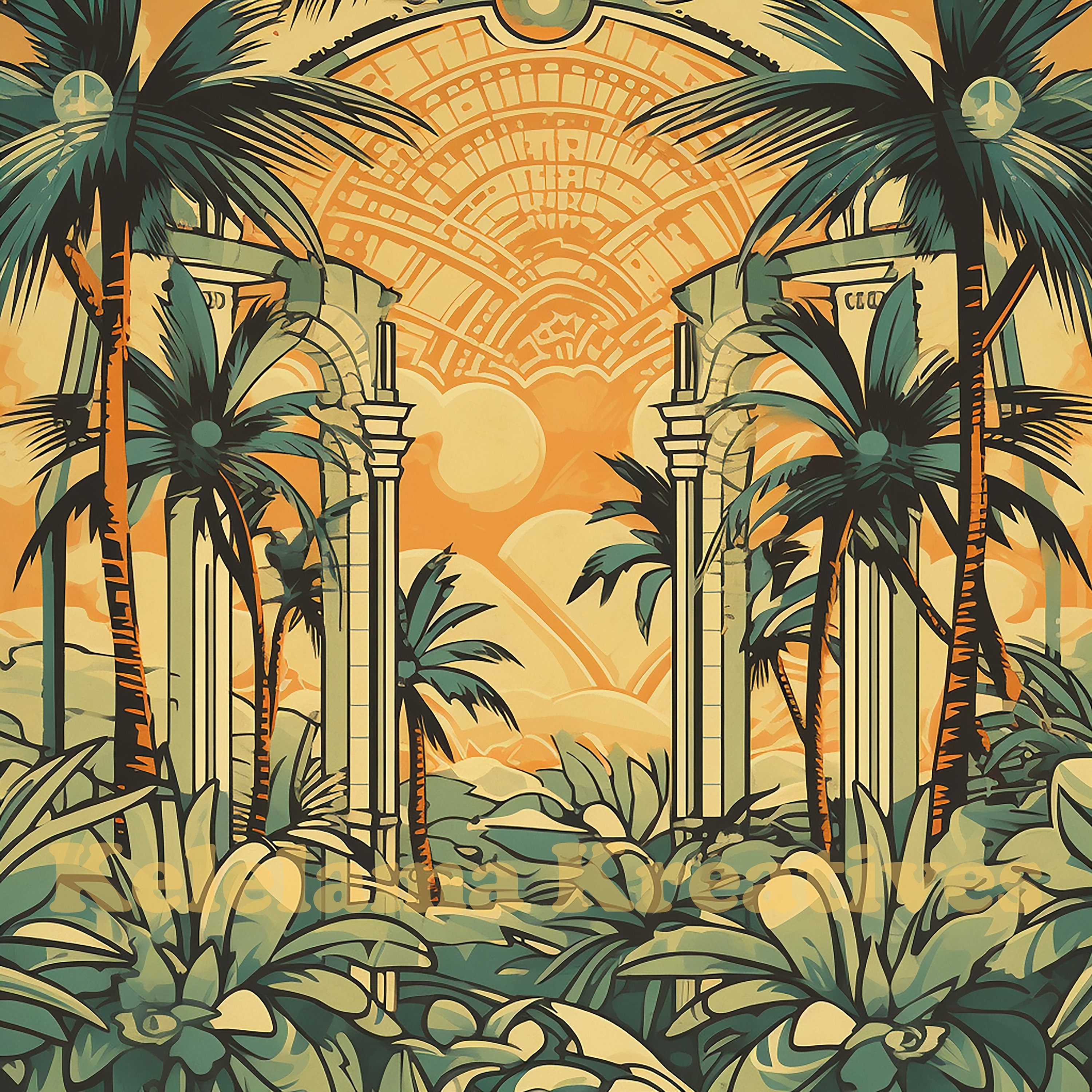 Stunning High Resolution 4000 X 4000, 300 PPI Hawaiian 10-pack, Digital ...