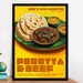 Porotta & Beef Indian Kerala Poster Art Street Food Art Home Decor ...