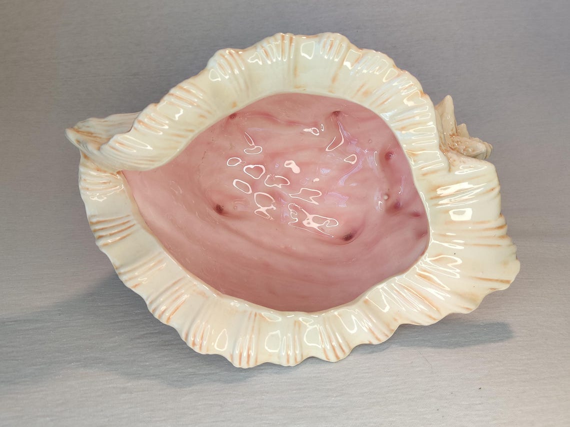 Vintage Conch Shell Ceramic Art Atlantic Mold - Etsy