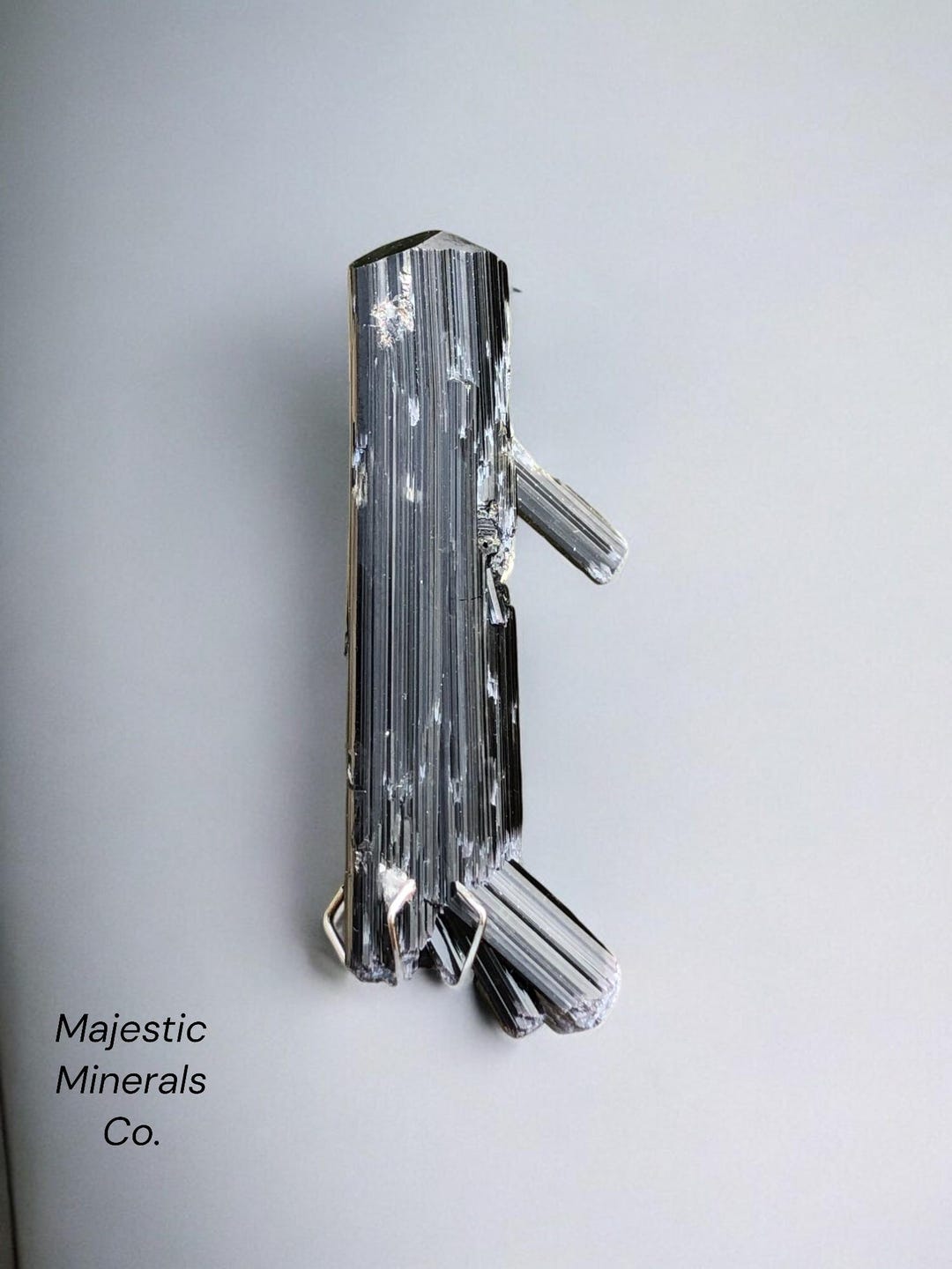 8 Gram Natura Schorl DT Crystal Paired With Albite From Goun Mine ...