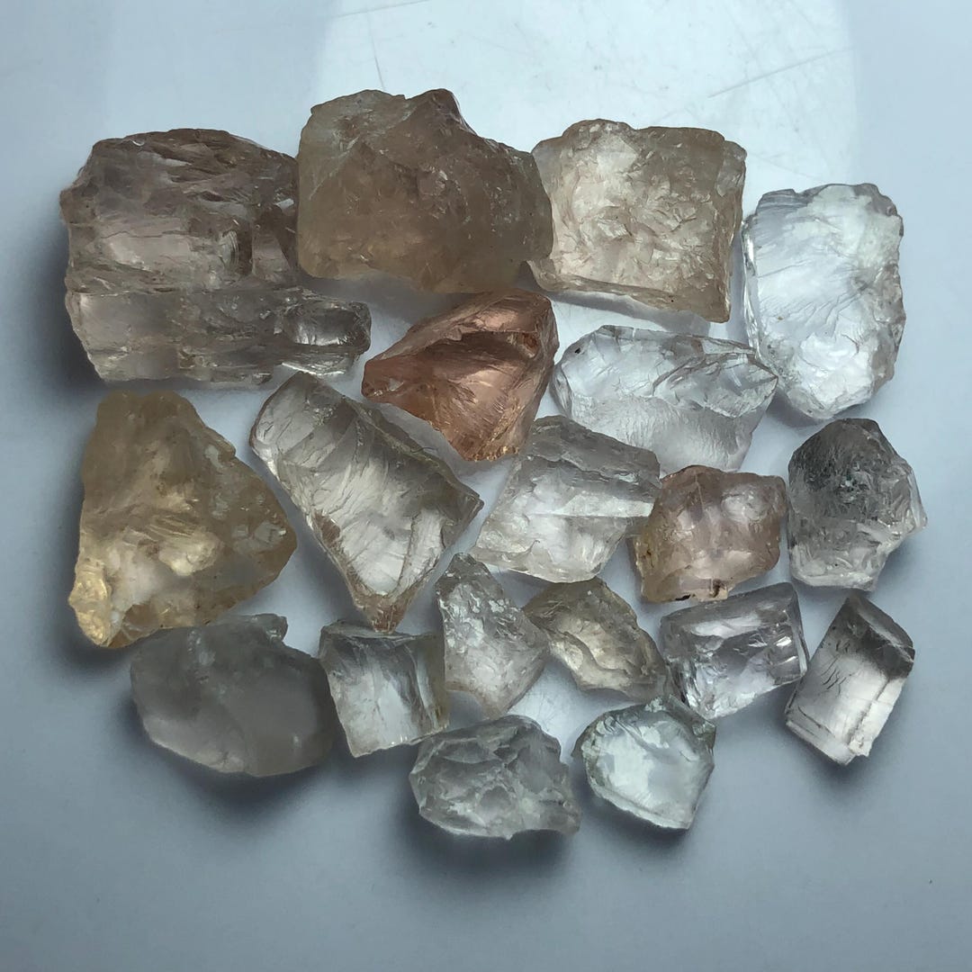 76carat Beautiful Facet Grade Pink Morganite Rough Lot From Madagascar ...