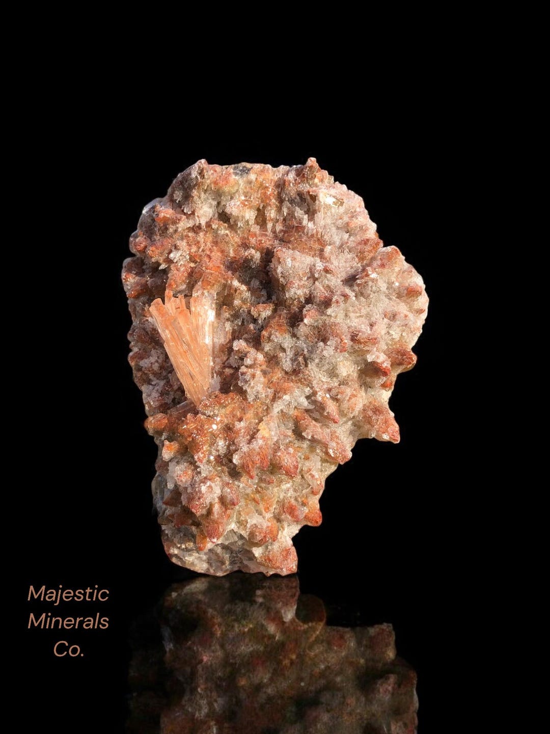 415 Gram Natural Extremely Rare Selenite Crystals Cluster Attached With ...