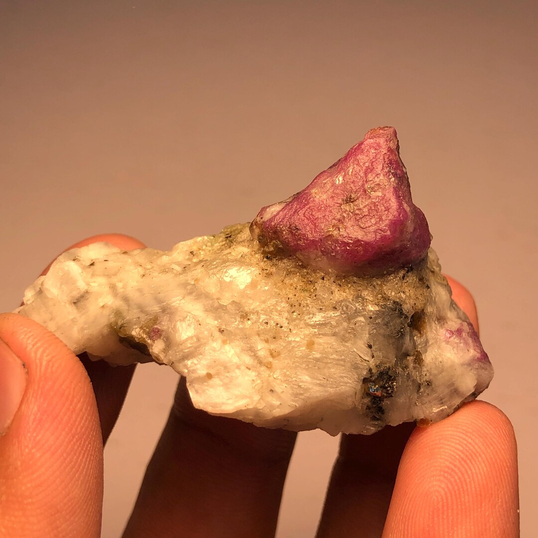 30 Gram Natural Ruby Crystal on Matrix From Hunza, Gilgit Baldistan ...