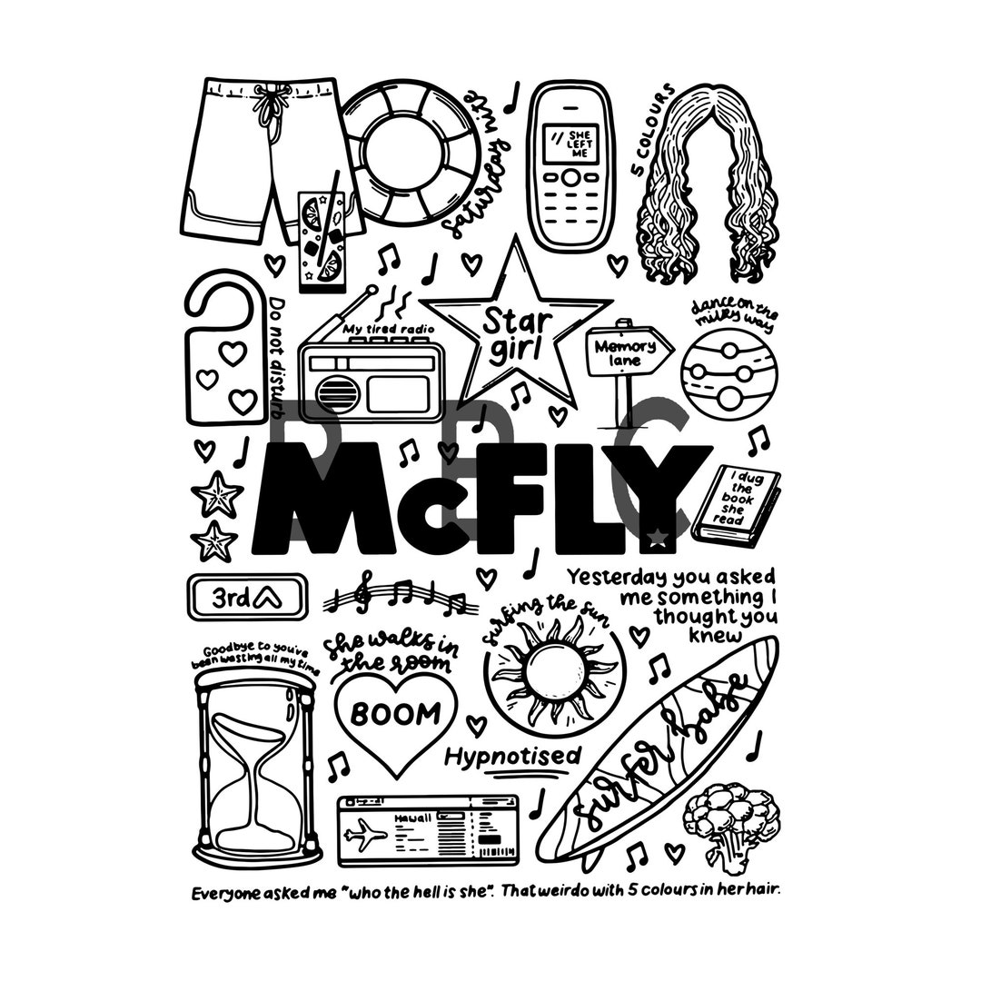 Mcfly Mcfly PNG Mcfly SVG Mcfly Drawing Svg Mcfly Print - Etsy