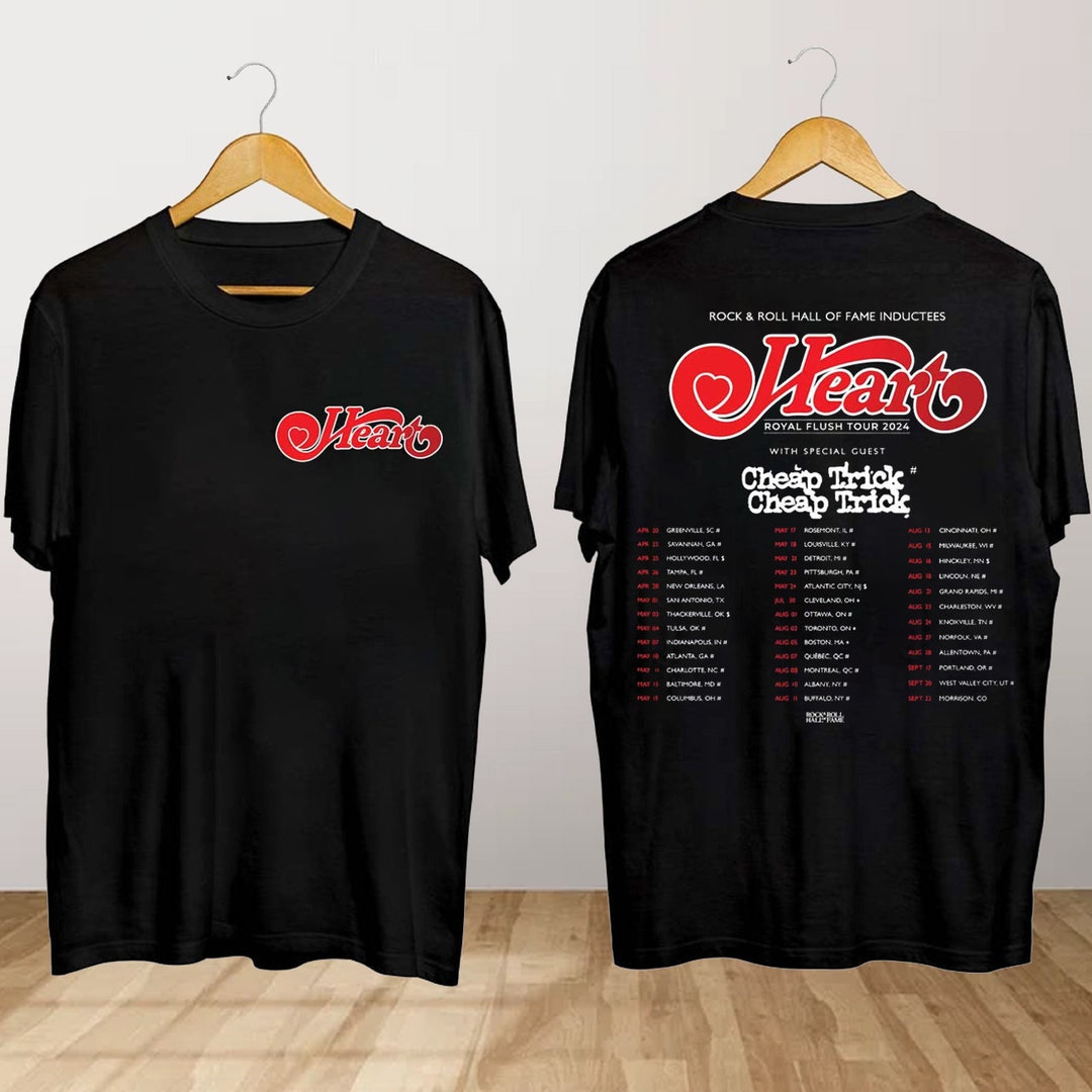 Heart Royal Flush Tour Shirt, Heart Band Concert Shirt, Royal Flush ...