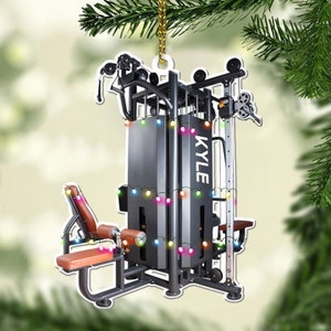 Personalized Fitness Machine Christmas Ornament, Fitness Machine ...