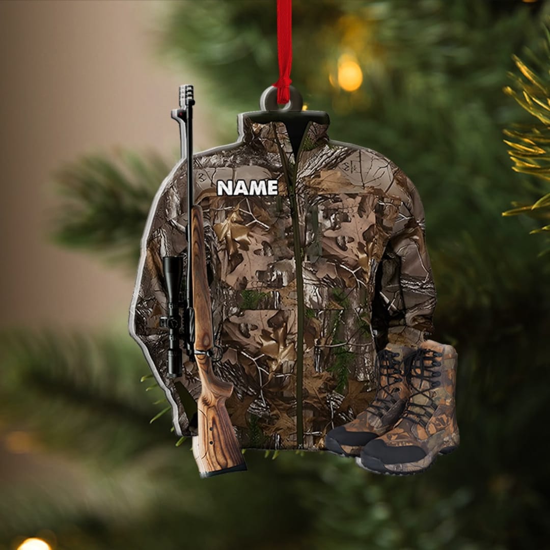 Personalized Hunting Ornament, Hunting Ornament, Hunting Christmas ...