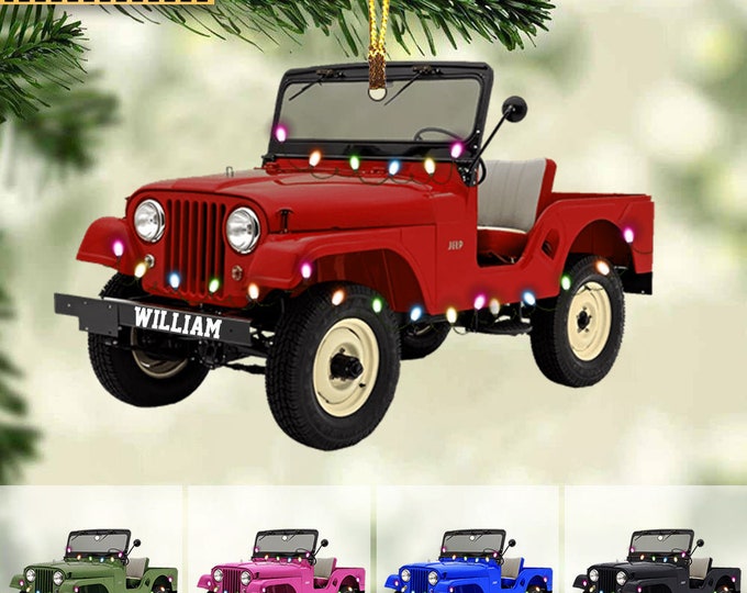 Jeep Wrangler Carrying Christmas Tree, Yellow Jeep Wranglerchristmas ...