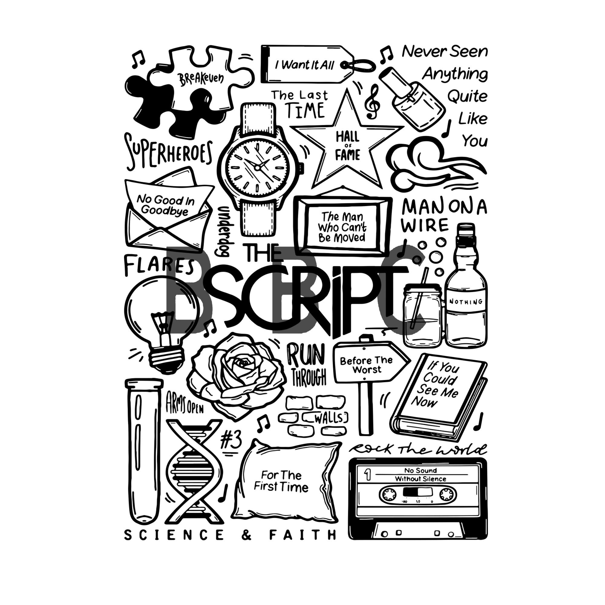 The Script The Script Png The Script Svg The Script Drawing Etsy 9205