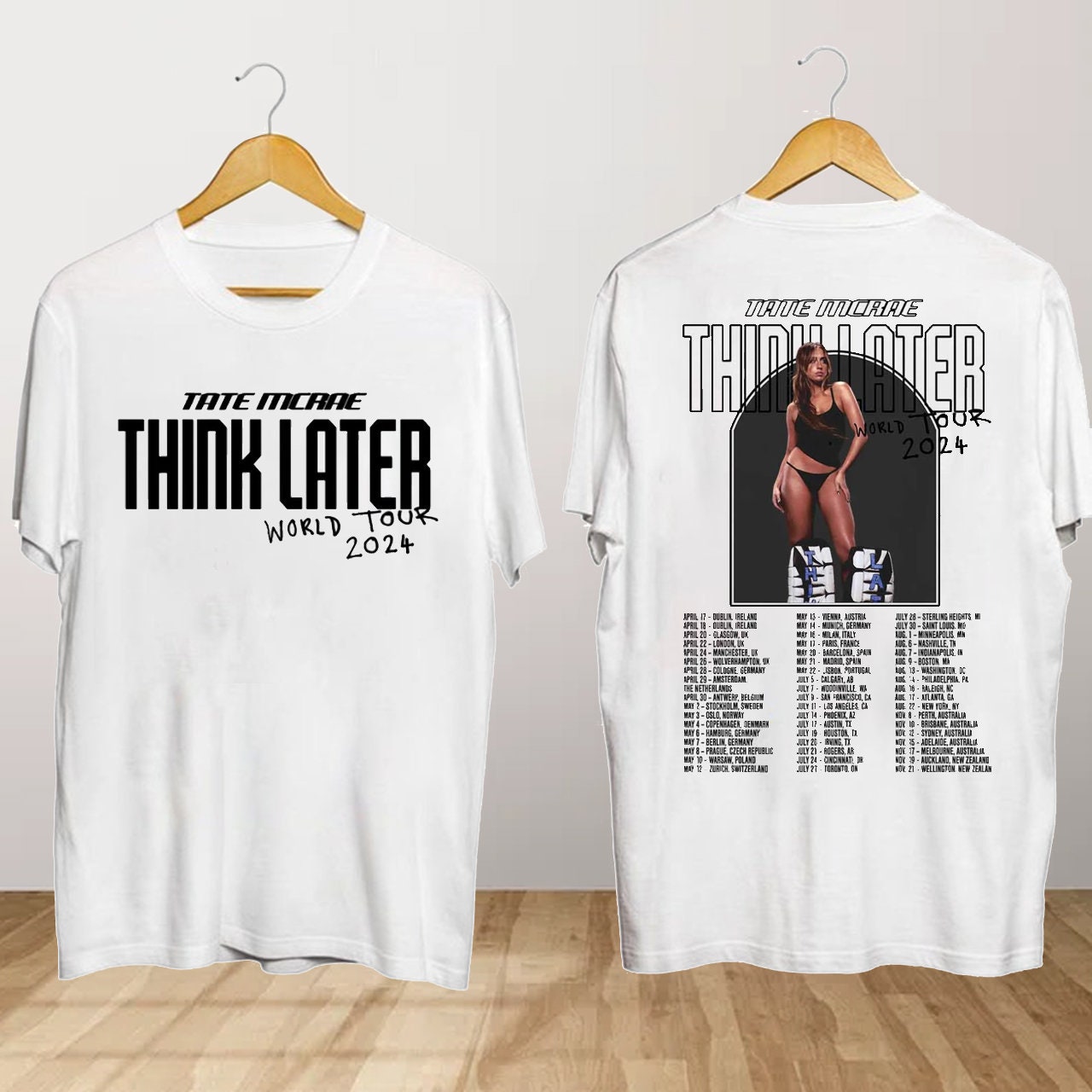 Tate McRae The Think Later World Tour 2024 T Shirt, Tate McRae Concert ...