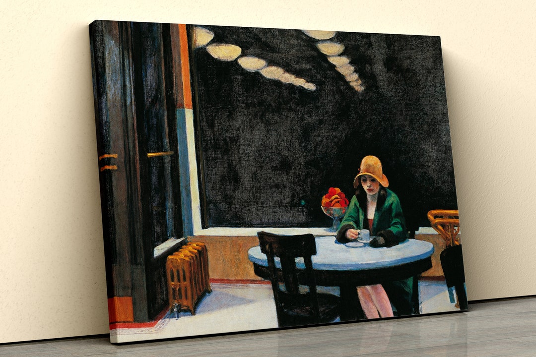 Automat 1927 by Edward Hopper Canvasautomat 1927 Wall Decor - Etsy