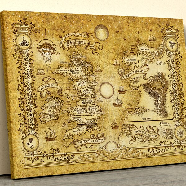 Map of the World in Acotar - Etsy