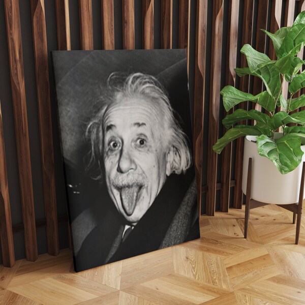 Albert Einstein Tongue Poster - Etsy
