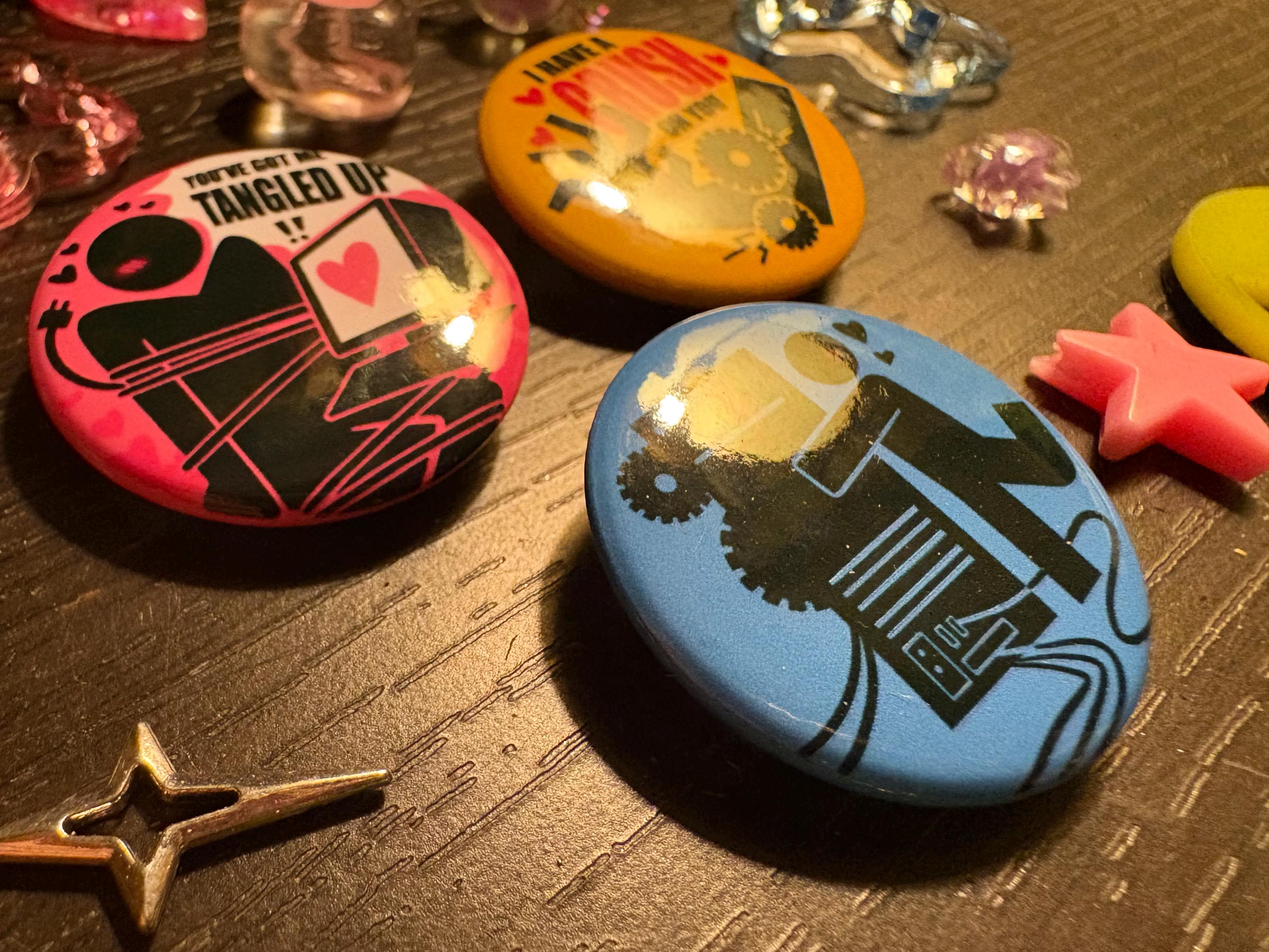 Objectum/robot Lover 32mm Pin/button/badge Set 3pcs - Etsy