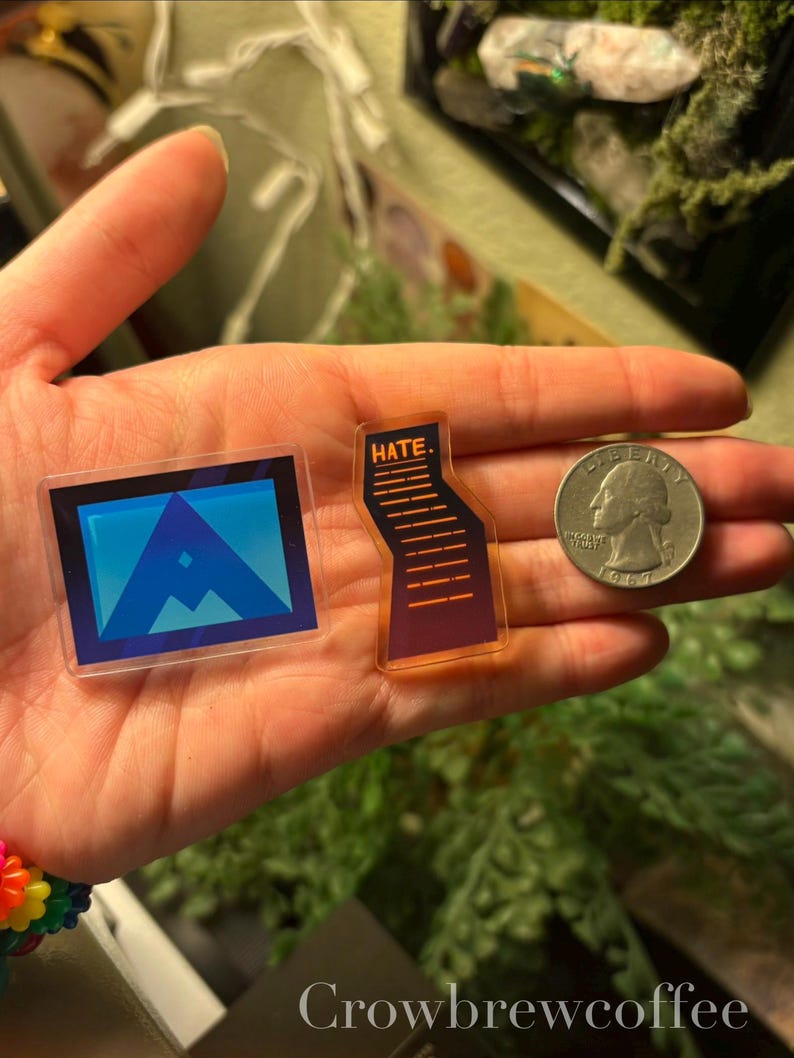 AM Allied Mastercomputer IHNMAIMS 1.5” Acrylic Pin Set (2pcs) - Etsy