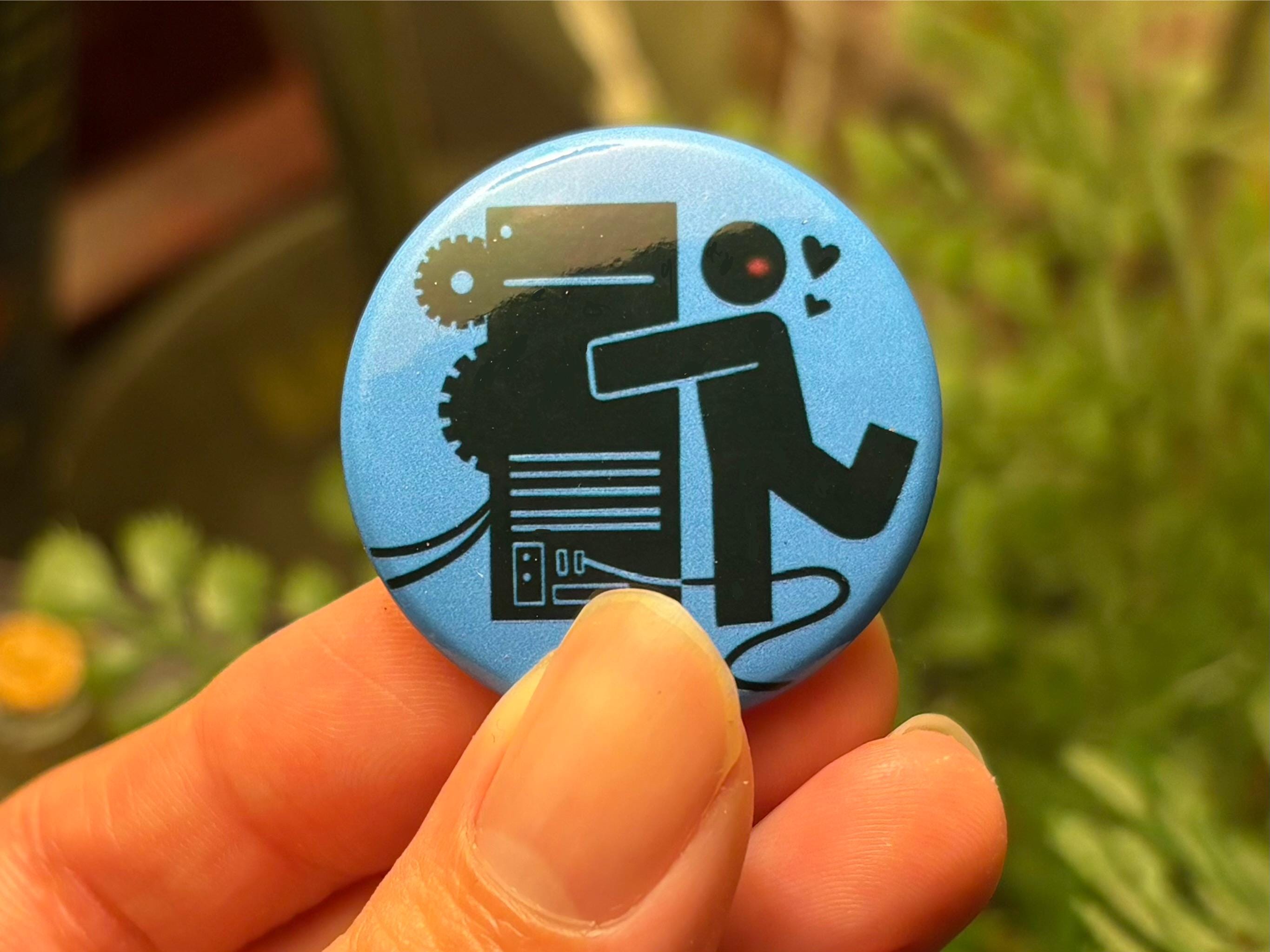 Objectum/robot Lover 32mm Pin/button/badge Set 3pcs - Etsy
