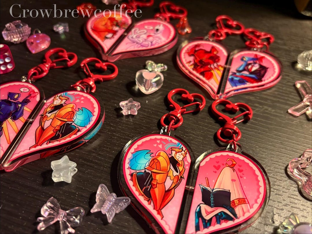ULTRAKILL 2” Acrylic Magnetic Matching Heart Keychains (READ DESC) - Etsy