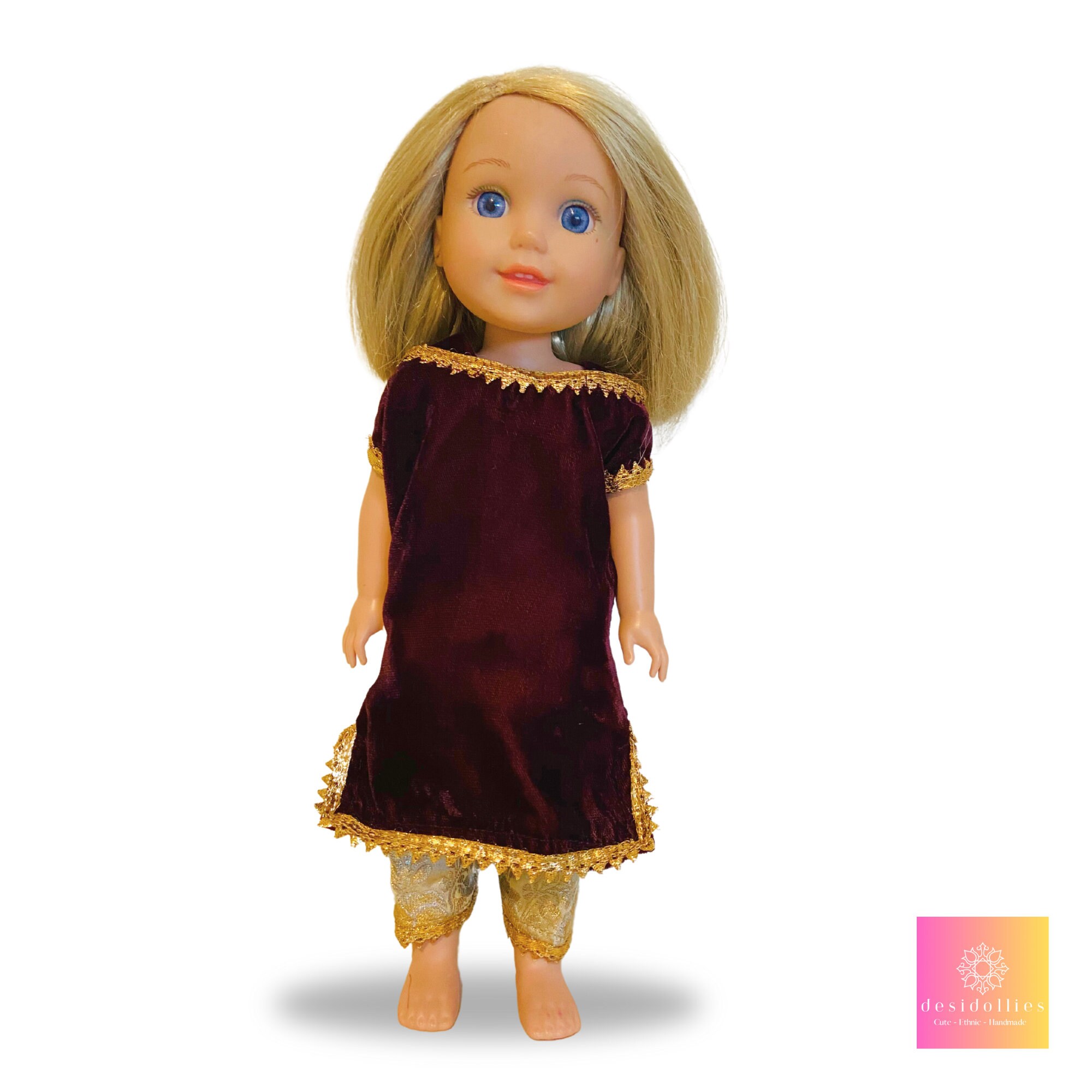 Indian Doll Dress 14 Inch Doll Eid Clothes Shalwar Kameez Pakistani ...