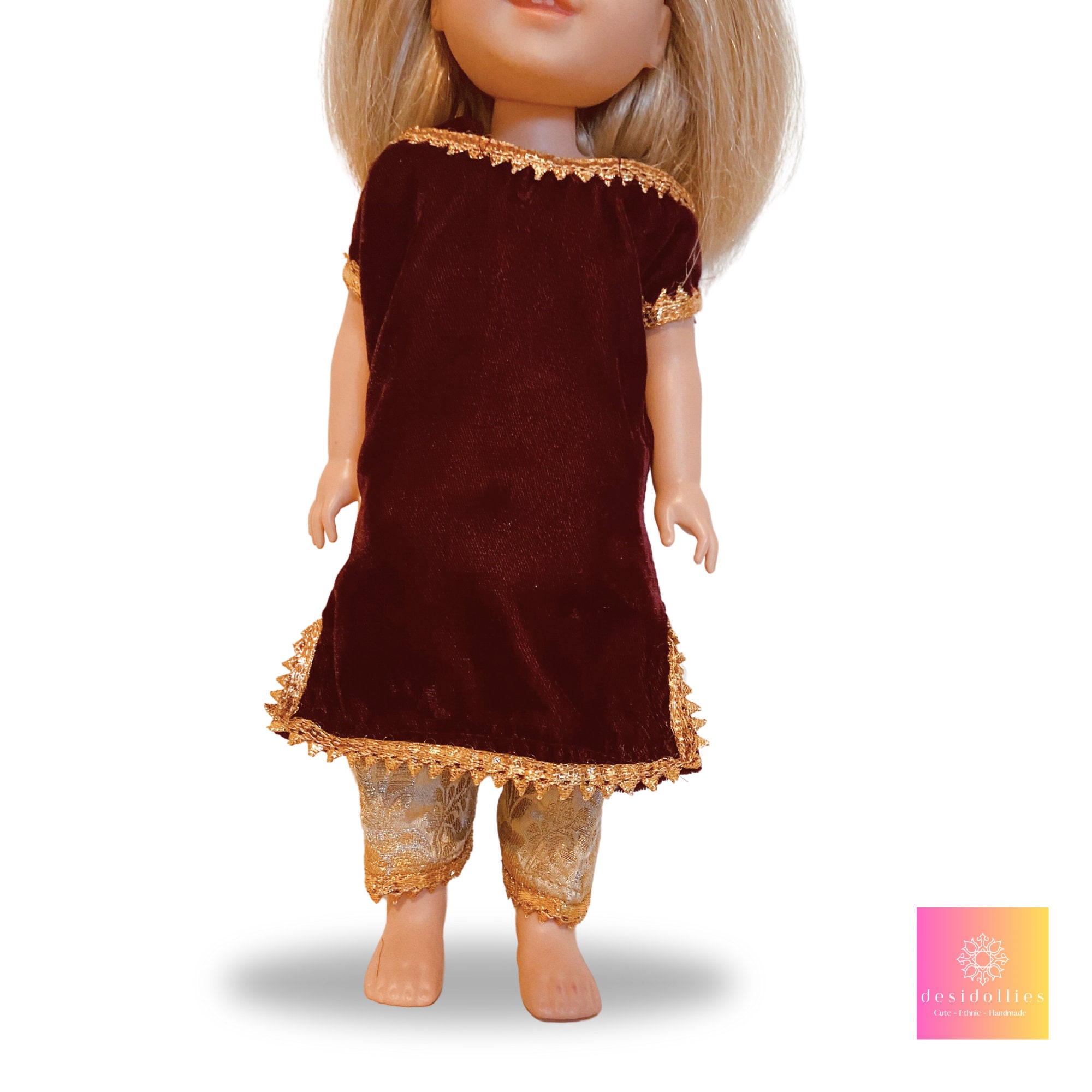 Indian Doll Dress 14 Inch Doll Eid Clothes Shalwar Kameez Pakistani ...
