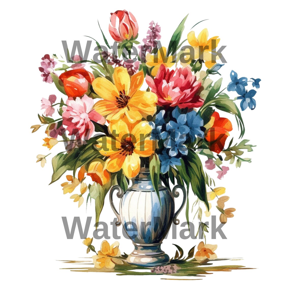 24 Flowers PNG, Transparent Flowers Clipart, Kids Cartoon Design ...