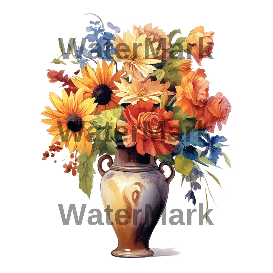 24 Flowers PNG, Transparent Flowers Clipart, Kids Cartoon Design ...