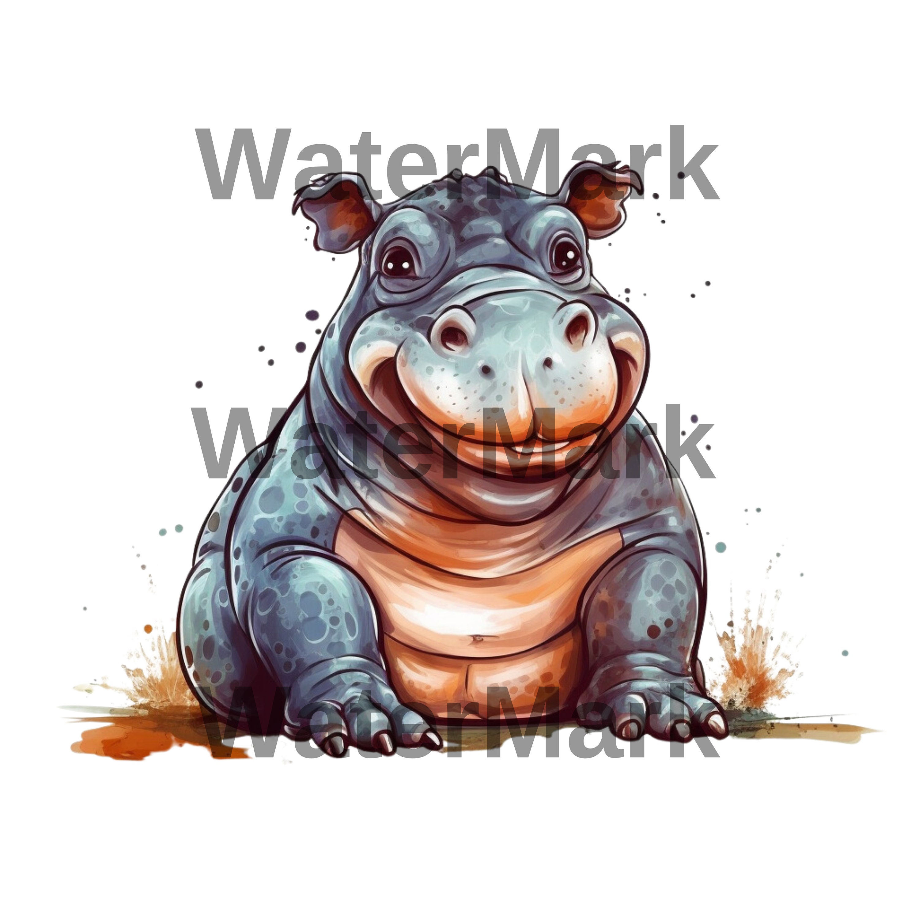 25 + Hippo PNG, Transparent Animal Hippoclipart, Kids Cartoon Design ...
