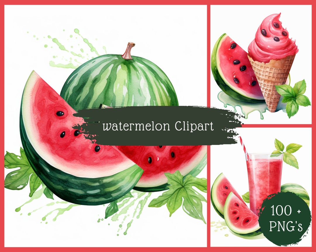 110+ Watermelon Clipart PNG, Transparent Watermelon Clip Art, Kids ...