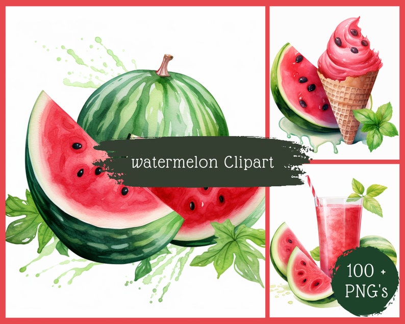 110+ Watermelon Clipart PNG, Transparent Watermelon Clip Art, Kids ...