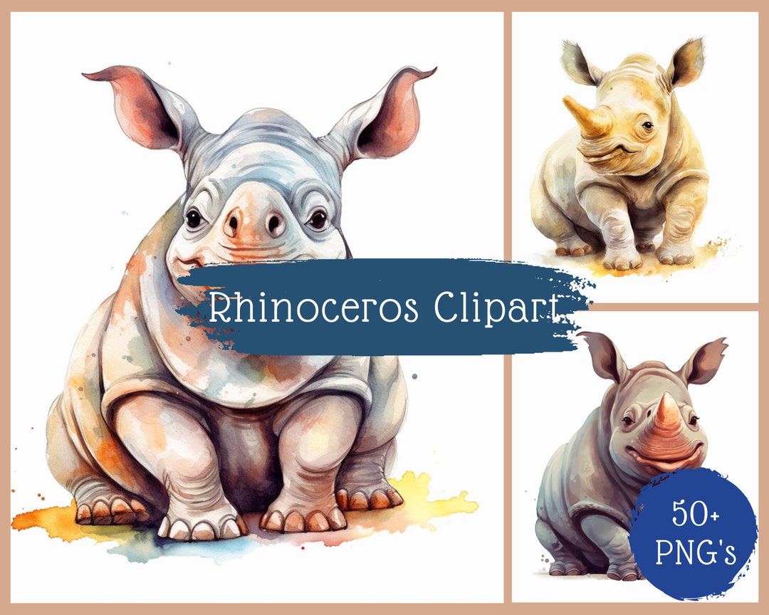 50 + Rhinoceros PNG, Transparent Animal Rhinoceros Clipart, Kids ...