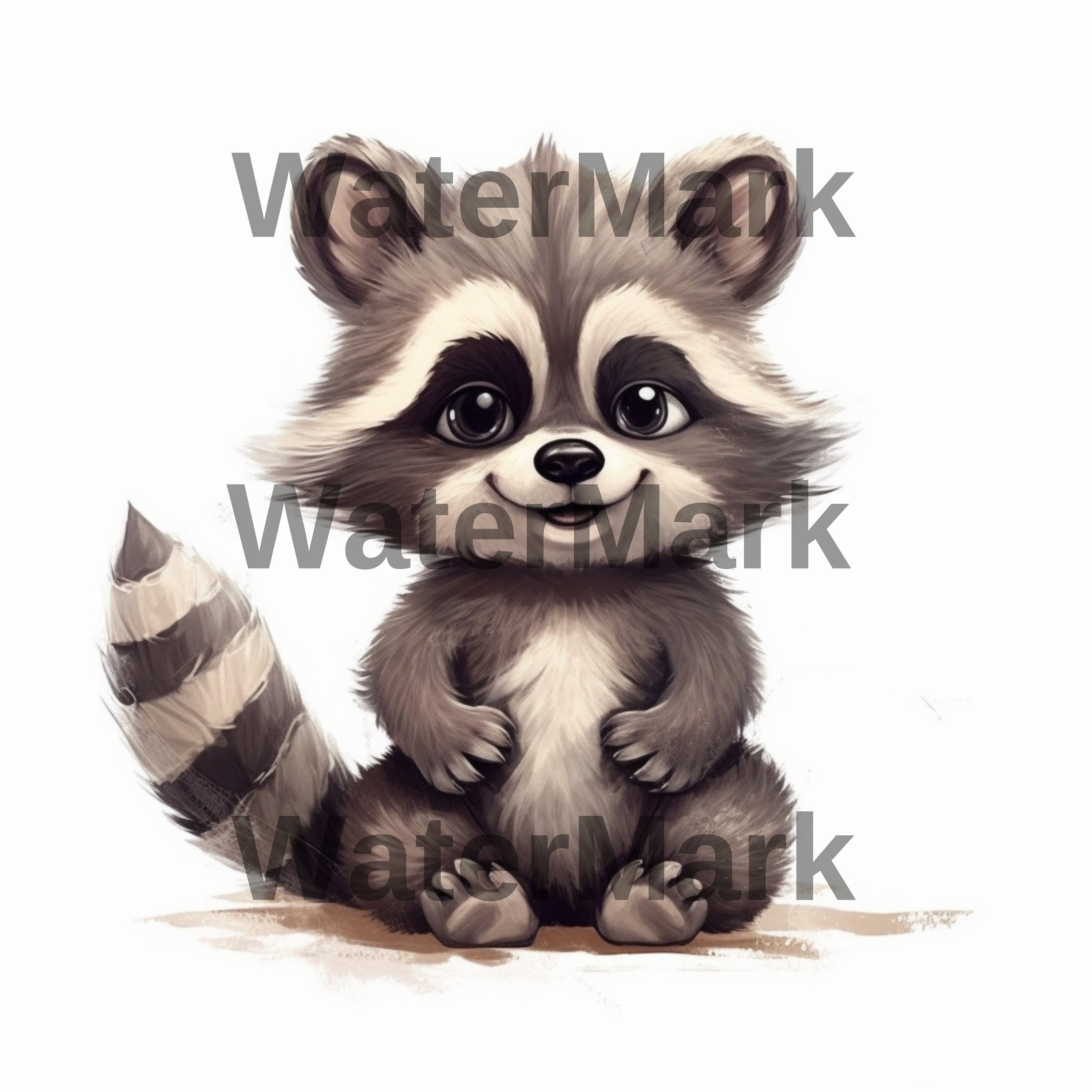 50 Raccoon PNG, Transparent Animal Raccoon Clipart, Kids Cartoon Design ...