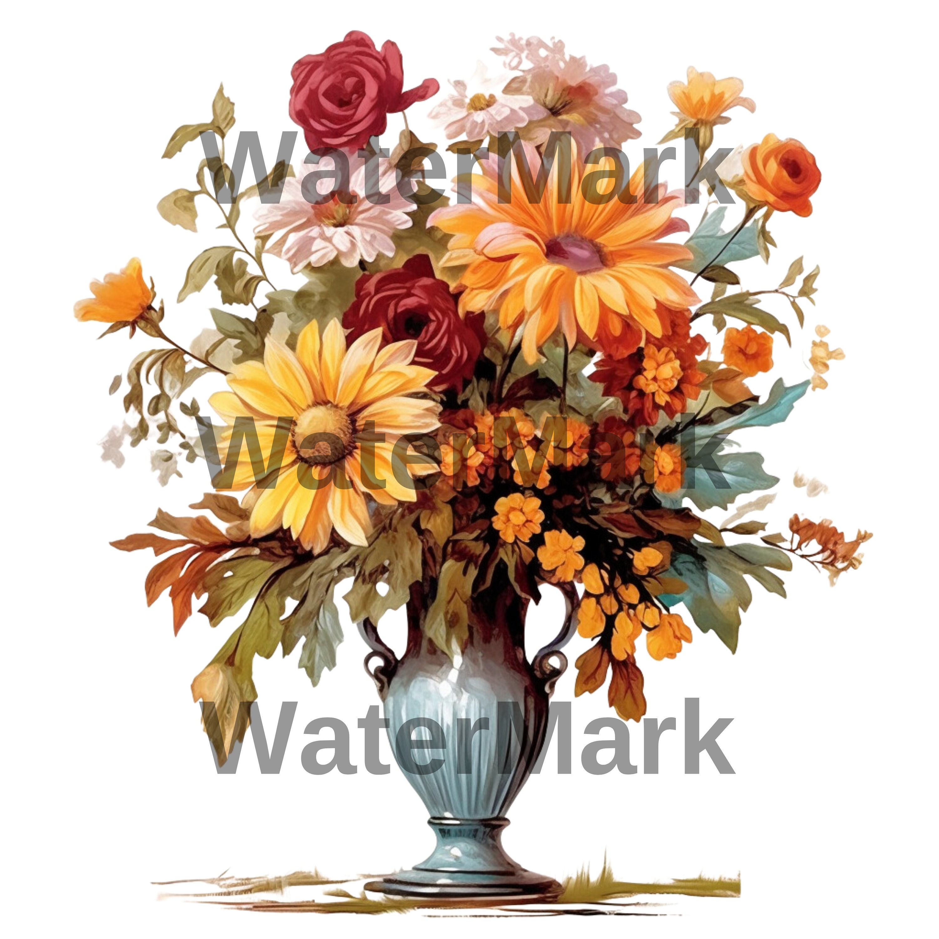 24 Flowers PNG, Transparent Flowers Clipart, Kids Cartoon Design ...