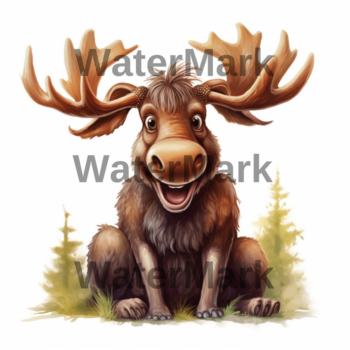 25 + Moose PNG, Transparent Animal Moose Clipart, Kids Cartoon Design ...