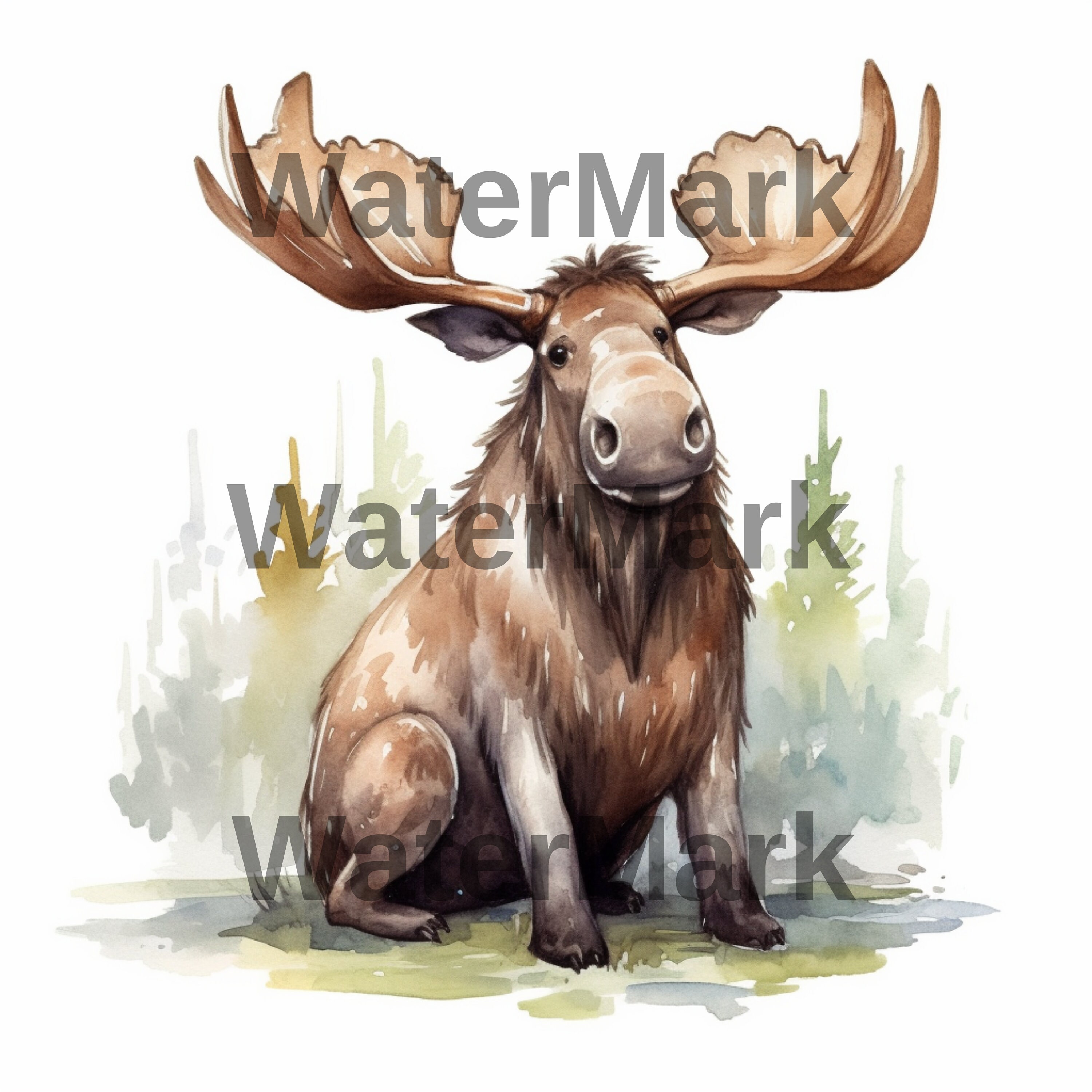25 + Moose PNG, Transparent Animal Moose Clipart, Kids Cartoon Design ...