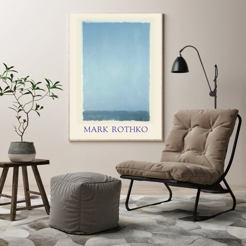 Mark Rothko Blue Art Print, Rothko Poster, Abstract Print, Wall Decor ...