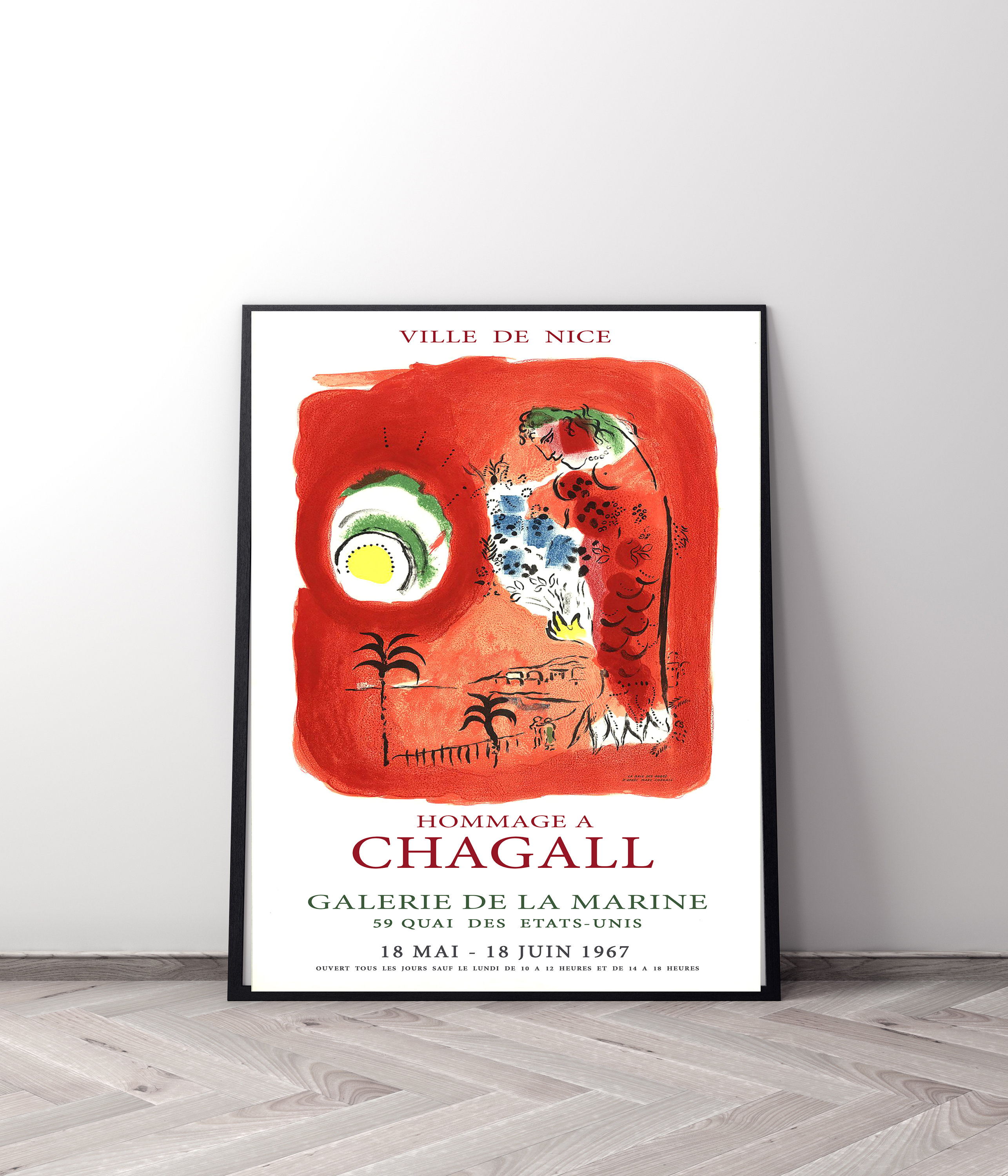 Marc Chagall Art Print, Chagall Poster, Chagall Paris Print, Wall Decor ...