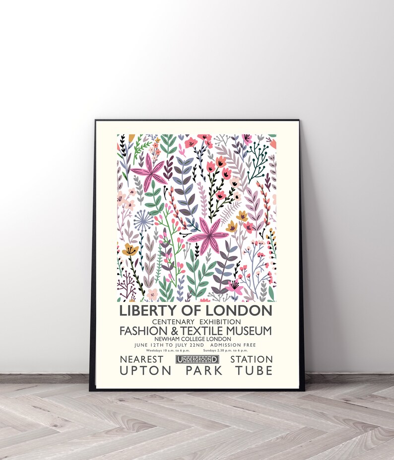 Liberty London Art Print Botanical Art Print Flower Art - Etsy