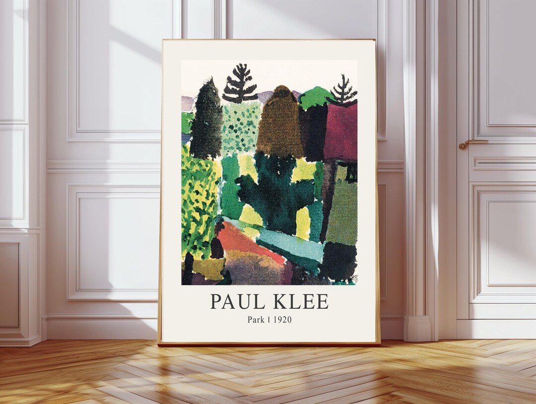 Paul Klee Park Art Print, Klee Art Print, Flower Art Print, Paul Klee ...