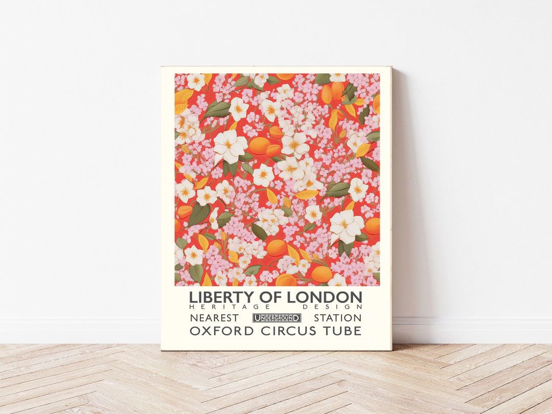Liberty London Art Print, Botanical Art Print Flower Art Print, Liberty ...