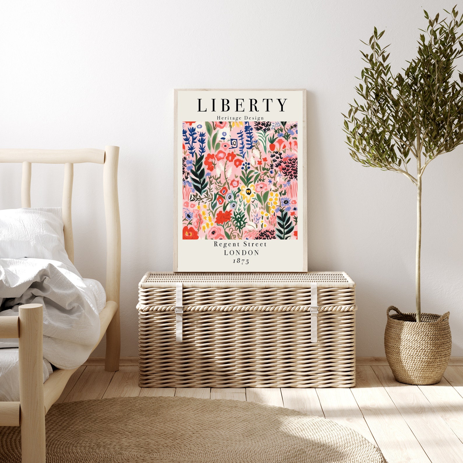 Liberty London Art Print, Botanical Art Print Flower Art Print, Liberty ...