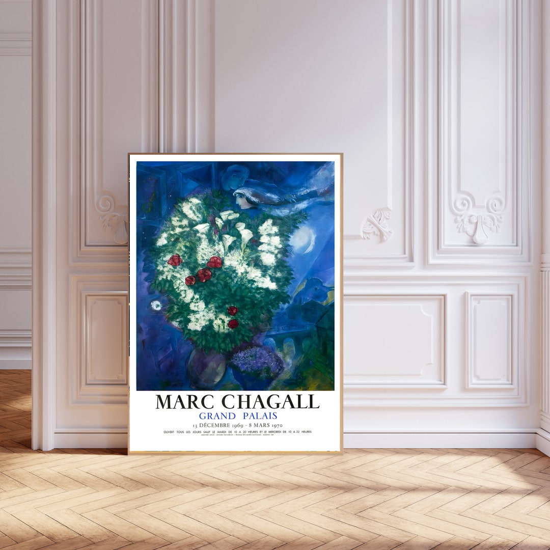 Marc Chagall Art Print, Chagall Poster, Chagall Paris Print, Wall Decor ...