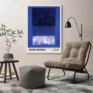 Mark Rothko Blue Art Print, Rothko Poster, Abstract Print, Wall Decor ...