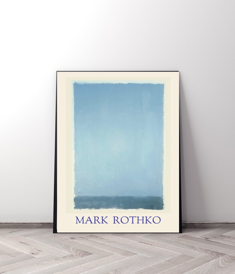 Mark Rothko Blue Art Print, Rothko Poster, Abstract Print, Wall Decor ...