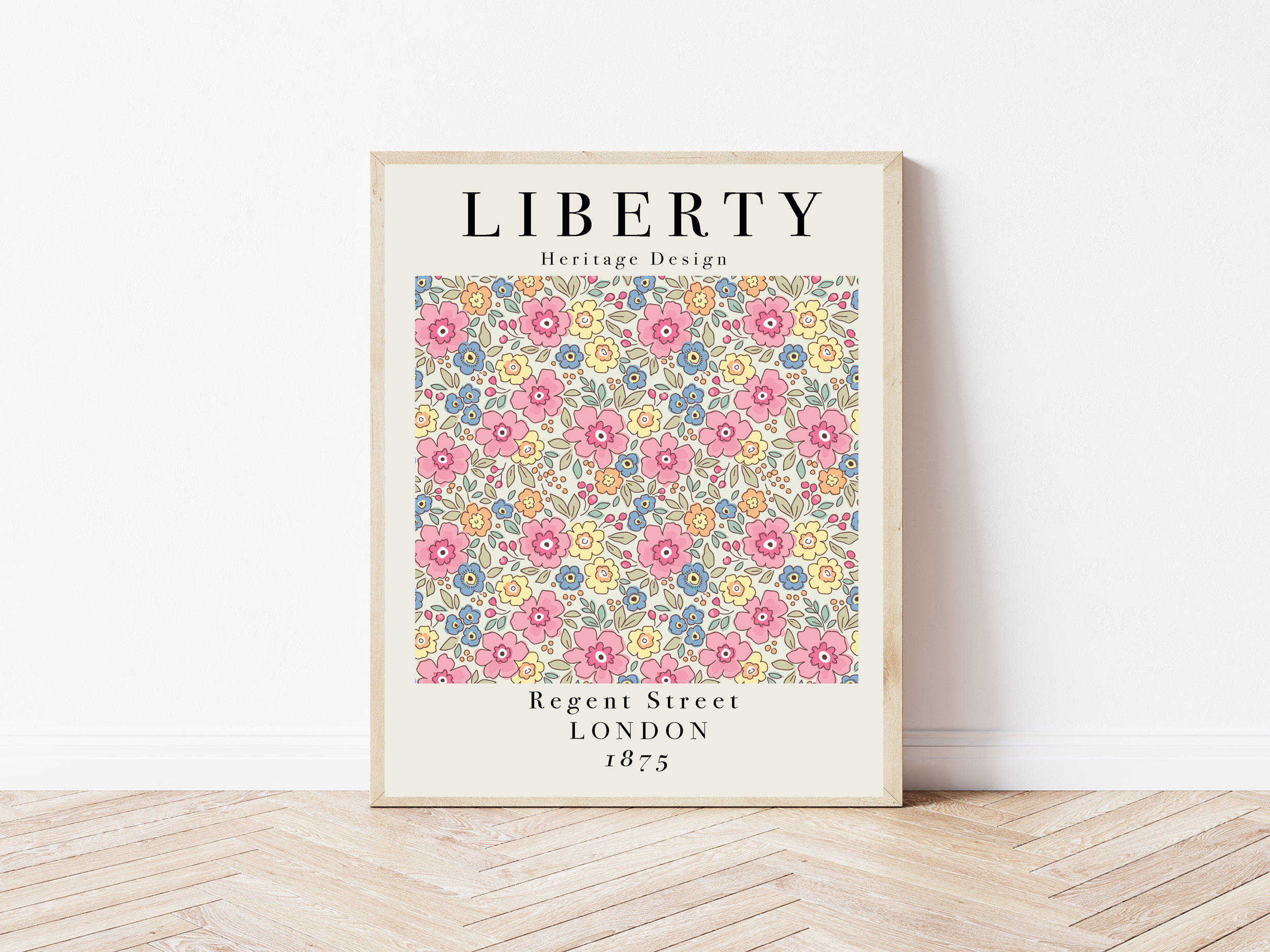 Liberty London Art Print, Botanical Art Print Flower Art Print, Liberty ...