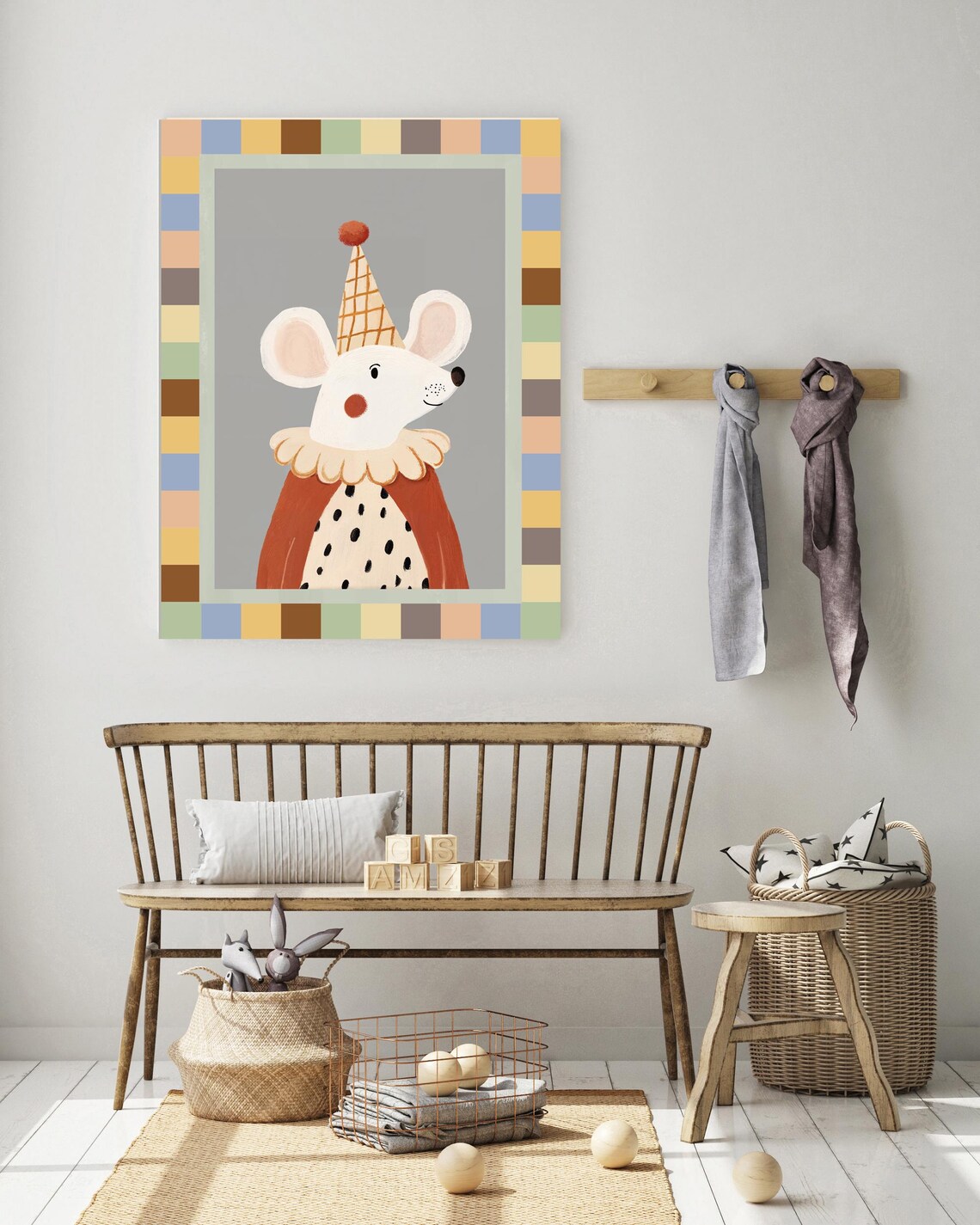 Set of Two Neutral Nursery Prints, Kids Wall Art, Nursery Print Set ...