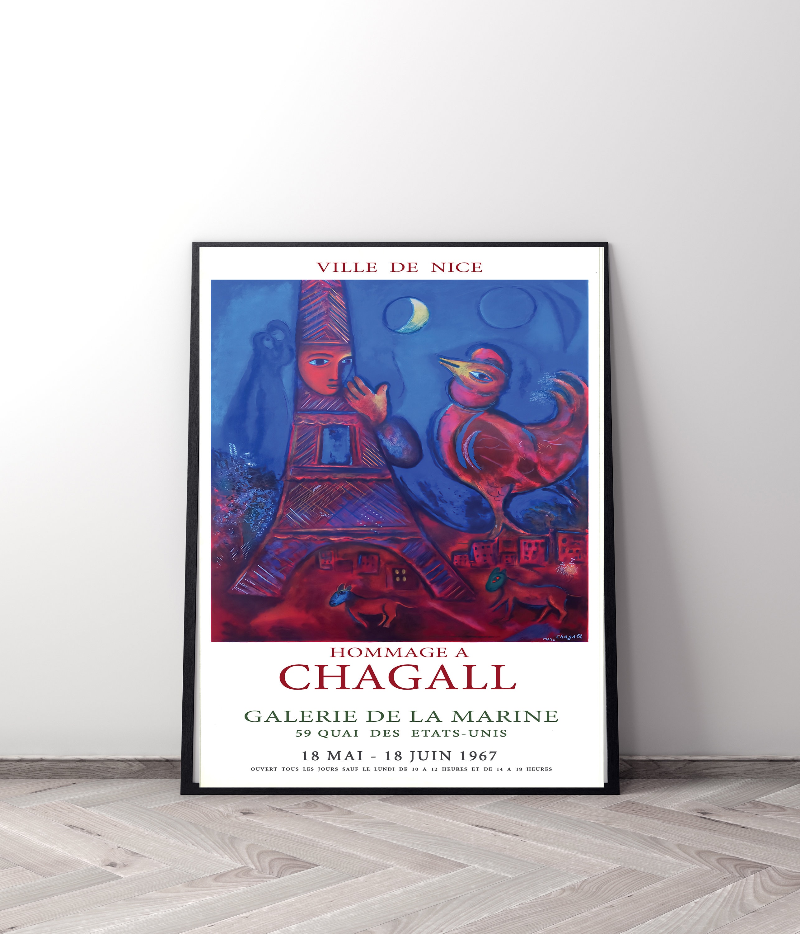 Marc Chagall Art Print Chagall Poster Chagall Paris Print - Etsy