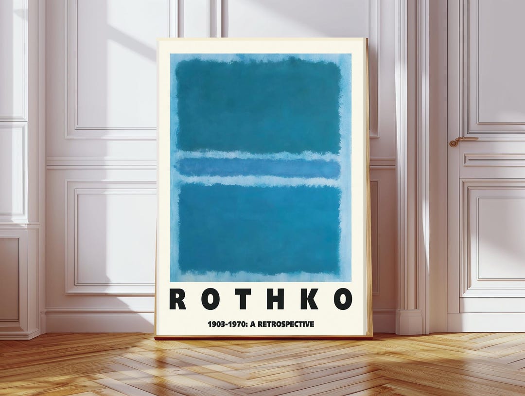 Mark Rothko Blue Art Print, Rothko Poster, Abstract Print, Wall Decor ...