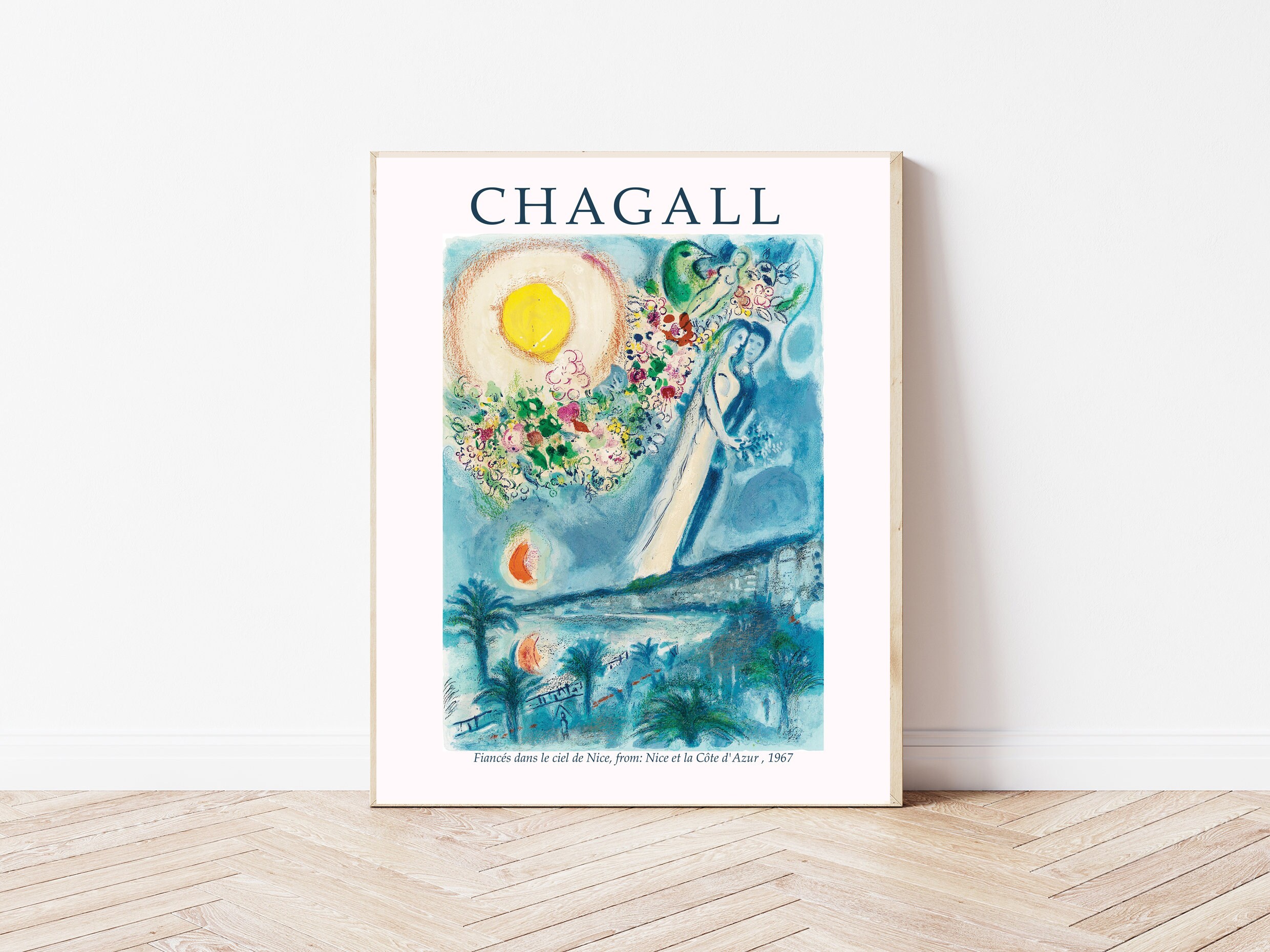 Marc Chagall Art Print, Chagall Poster, Chagall Paris Print, Wall Decor ...