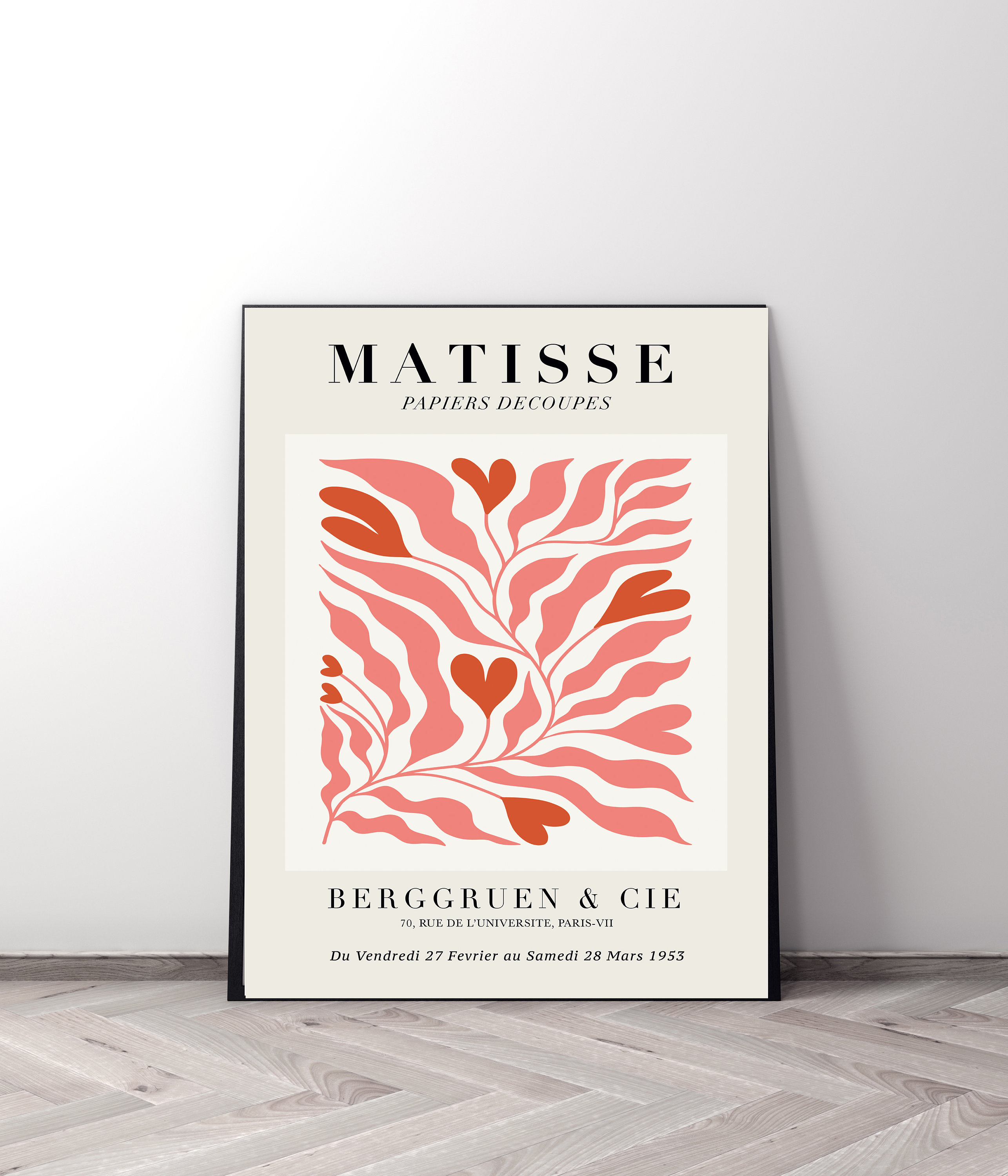 Matisse Pink Heart Art Print, Matisse Poster, Matisse Print, Wall Decor ...