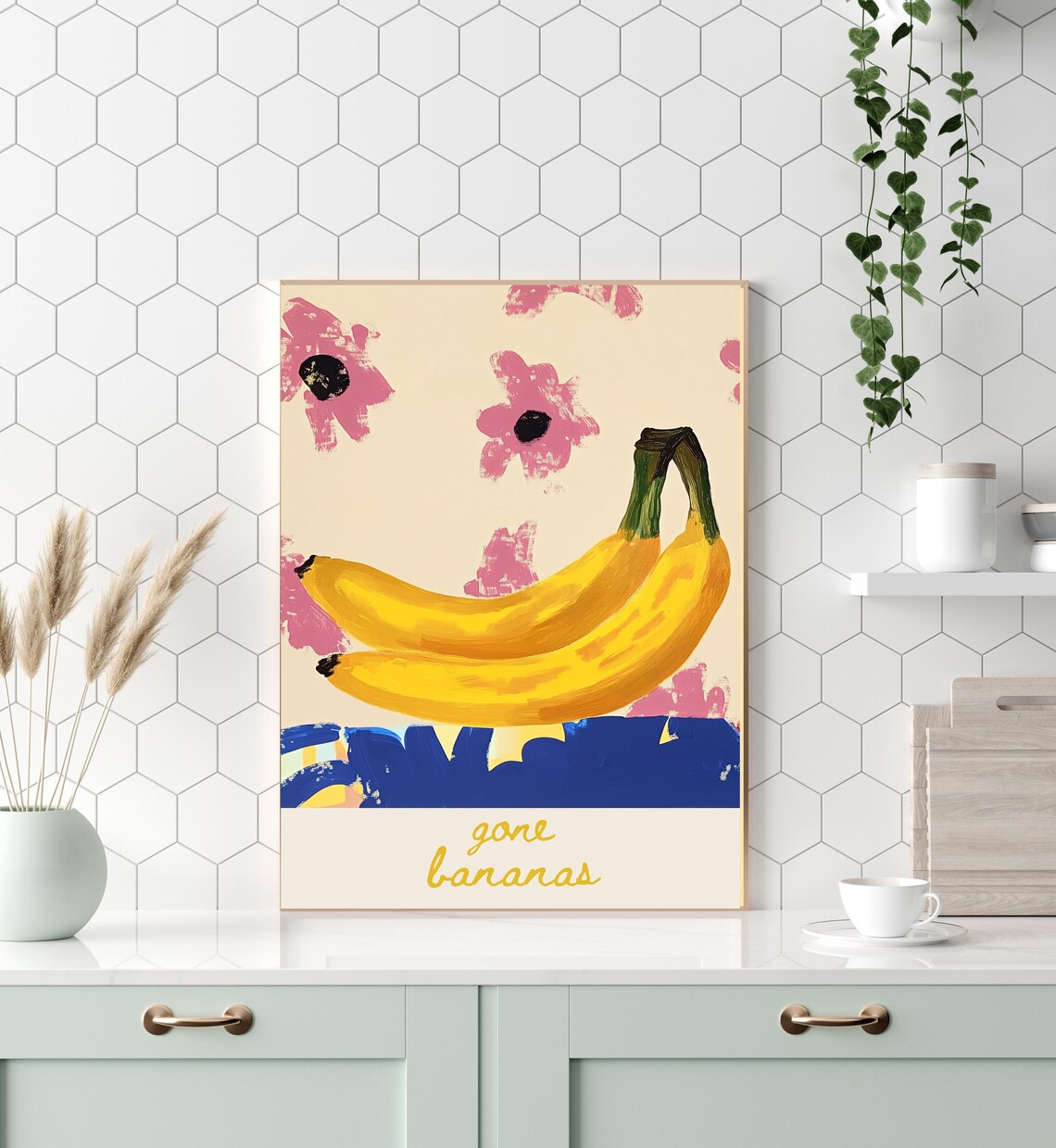 Gone Bananas Wall Art | Trendy Kitchen Decor | Dining Room Wall Art ...