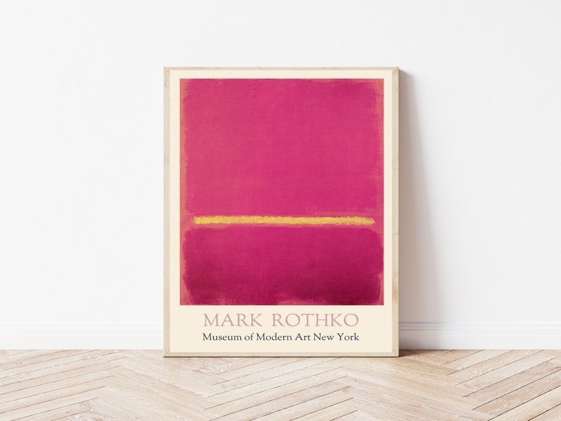 Mark Rothko Pink Art Print Rothko Poster Abstract Print - Etsy UK